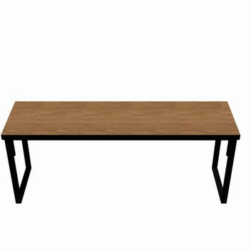 Banco Industrial Aço e Madeira 1,20m Branco Multiuso, Resistente ...