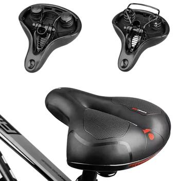 Banco Para Bicicleta Bike Selim 2 Molas Confortável e Respirável Vazado ...