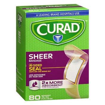 Bandagens Adesivas Curad Transparentes - 80 Unidades (2 Pacotes ...