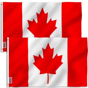Bandeira Anley Canada 90x150cm Poliéster Cor Viva - Bandeiras ...