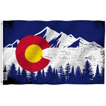 Bandeira Anley Colorado State Mountain 90x150cm Poliéster - Bandeiras ...