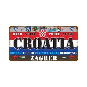 Bandeiras de Países em Placas de Metal - França, Rússia, Espanha ...