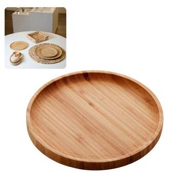 Bandeja de Bambu Redonda Round 20x20x1,5cm Luxo - Lyor - Bandejas ...