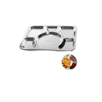 Bandeja Refeitório Inox 6 Divisões Bandejão 39x28cm - FRIGOPRO ...
