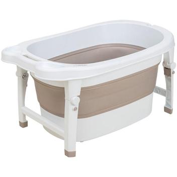 Banheira de Bebe Ofuro Portatil Kiddo Oyster 40L Capuccino - Ofurô para ...