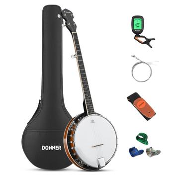 Banjo Donner DBJ-200 Banjolele de tenor de 5 cordas em tamanho real ...