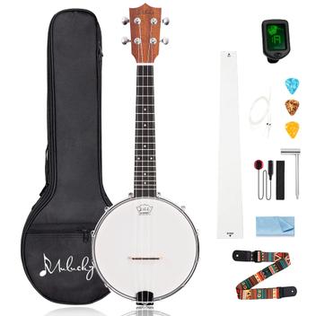 Banjolele Mulucky BU806 Concert Size 58 cm com kit para iniciantes ...