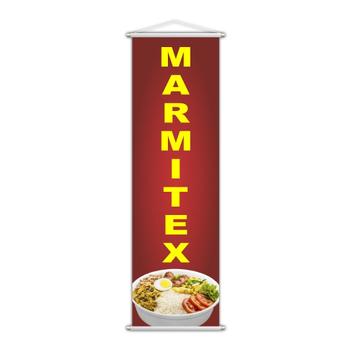 Banner Marmitex Restaurante Comida Serviço Lona 100X30Cm - Plimshop ...