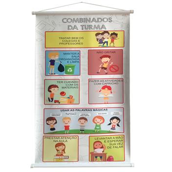 Banner Pedagógico Infantil Escolar Combinados Da Turma - Brink Sul ...