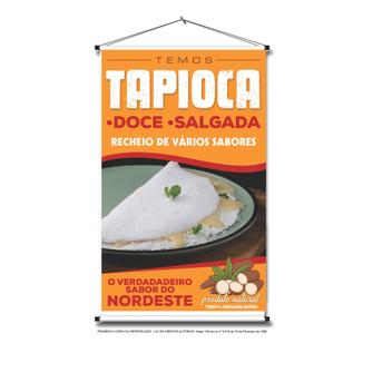 Banner Tapioca Doce E Salgada 40x60cm - new face! comunicação visual ...