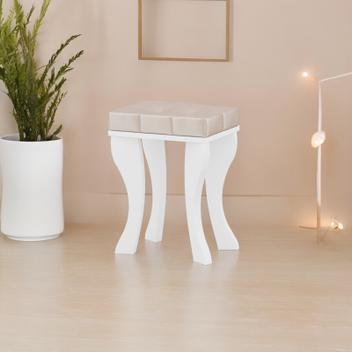 Banqueta Banquinho Iris Para Penteadeira Em Mdf - Potente Móveis - Banco para Sala de Jantar ...