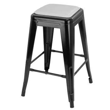 Banqueta média Iron Tolix 61 cm design industrial com almofada - Loft7 - Móveis de Cozinha ...