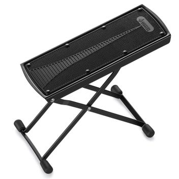 Banqueta para pés de guitarra Donner Adjustable Leg Rest Step Black ...