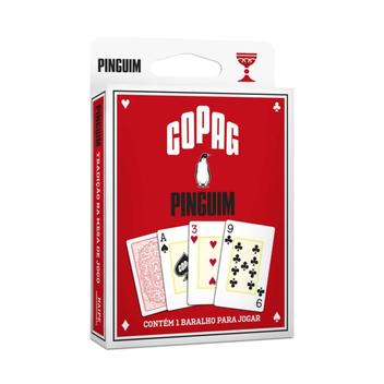 Baralho Copag Pinguim Cartucho Unitário Naipe Convencional - Baralho ...