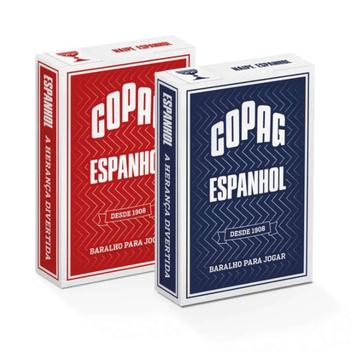 Baralho Naipe Espanhol Copag Azul + Vermelho - Baralho - Magazine Luiza