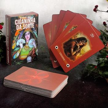 Baralho Tarot Oráculo Cigano Pomba Gira Com 36 Cartas Manual - M3 ...