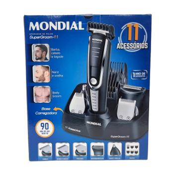 Barbeador Elétrico Maquina De Barbear Aparelho Barba 11em1 - MONDIAL ...