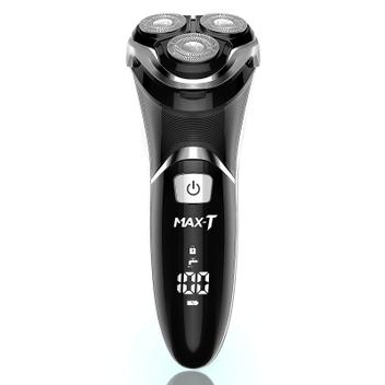 Barbeador elétrico MAX-T com fio/sem fio recarregável 3D rotativo ...