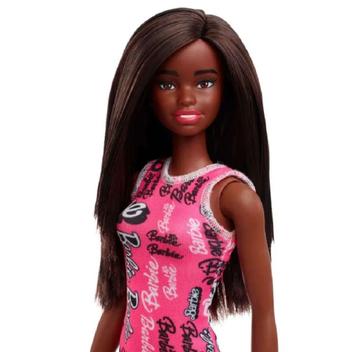 Barbie Boneca Fashion Preta Retinta Cabelo Longo - Mattel - Boneca ...