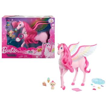 Barbie Cavalo Alado Pegasus Rosa Com 10 Acessórios Luz e Som - Asas ...