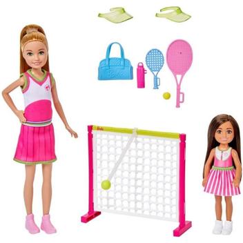 Barbie Family Chelsea + Stacie Aula de Tenis - Mattel - Playsets ...