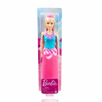 Barbie Princesas Camisa Azul Saia Rosa Hgr00 - Mattel - Boneca Barbie ...