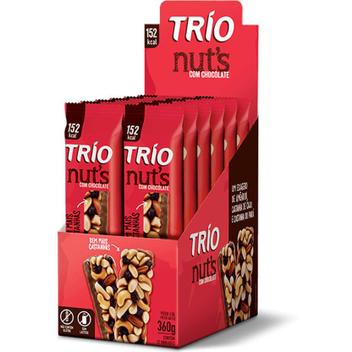 Barra Cereal Trio Nuts Chocolate 25g 12un - Barra de Cereal - Magazine ...