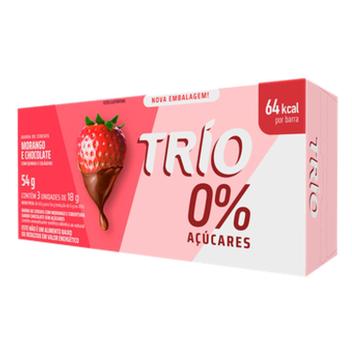 Barra De Cereais Trio Morango Com Chocolate Zero 54G - Barra de Cereal ...