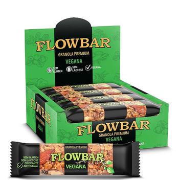Barra de Granola Vegana Premium Flowbar 30g - 12 Un - Barra de Cereal ...