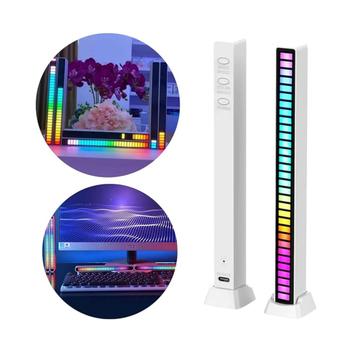 Barra de Led Rítmica USB C/ 18 Modos de Cores RGB para PC TV Notebook ...