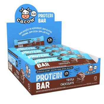 Barra de Proteína de Amêndoas e Cacau - Caixa com 12 Barras - Cacow ...