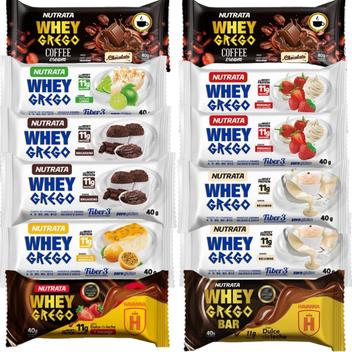 Barra Nutrata Grego Proteina Sabores Deliciosa Cx 12x 40g - Barra de ...