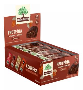 Barra proteica vitamina 12un x 60g vegano mãe terra cacau - MAE TERRA - Barra de Proteína ...