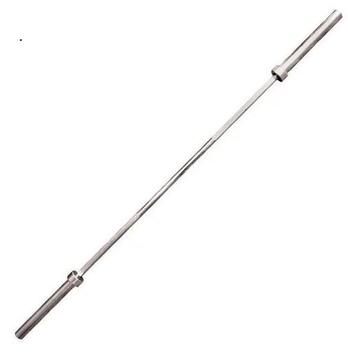 Barra reta olímpica cromada maciça para musculação com bucha de bronze ...