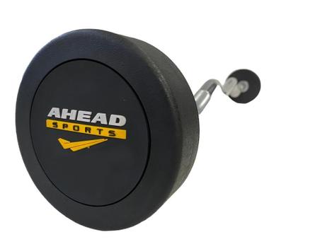 Barra W Montada 25 Kg As3009 Ahead Sports Preto E Amarelo - Barra de ...