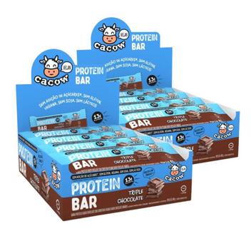 Barras de Proteína de Amêndoas e Cacau - 12 Unidades - Cacow - Barra de ...