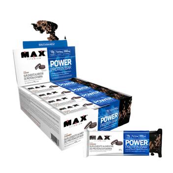 Barrinha Power Protein Bar Cx 12unids De 41g Max Titanium - Barra de ...