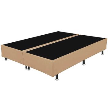 Base Box Bipartida Casal Universal em material sintético 37x188x138 Cor ...