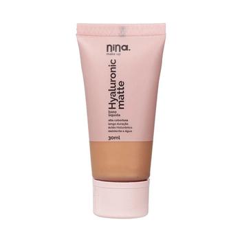 Base Líquida Hyaluronic Matte Cor 05 Nina Make Up - 30Ml - Base Facial ...