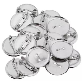 Base para Broche Redondo 20mm Níquel com 50 Peças - LNS - Manta de ...
