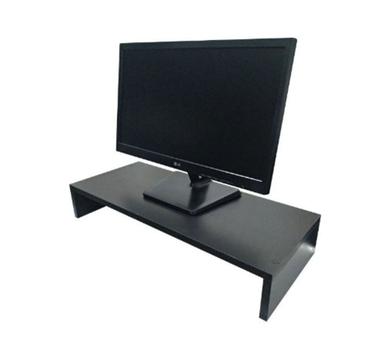 Base Para Monitor Mesa Organizadora Madeira Preto Simples - Ana ...