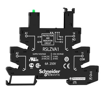 Base para Relé RSLZVA1 para Relé Modelo RSL 12-24VCC/VCA Schneider ...