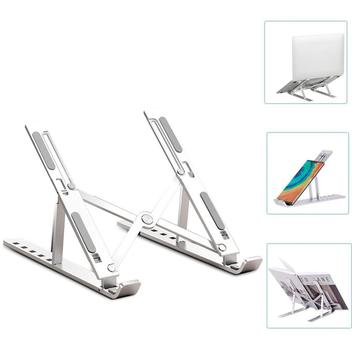 Base Portátil Articulada Para Notebooks Prateada Compacta - COMPACTO ...