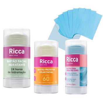 Bastão Facial Olhos Hidratante Protetor Solar FPS60 Ricca - Protetor ...