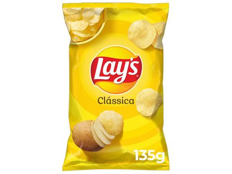 Batata Clássica Lays Pacote 135g - Salgadinhos e Aperitivos - Magazine Luiza