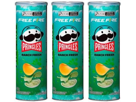 Batata Free Fire Pringles Ranch Fresh 105g - 3 Unidades - Pringles ...