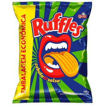 Batata Ruffles Cebola e Salsa 167g - Elma Chips - Legumes - Magazine Luiza