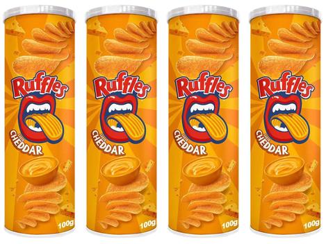 Batata Ruffles Tira Onda Queijo Cheddar 100g - 4 Unidades - Ruffles ...