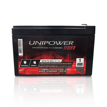 Bateria 12v 7ah Up1270seg Alarme Cerca Elétrica Unipower - Bateria ...