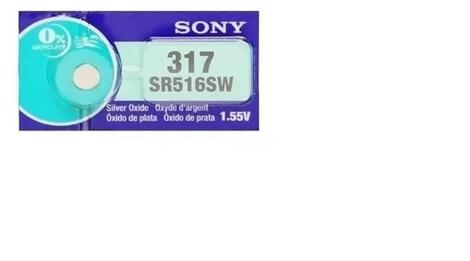Bateria 317 Sr516Sw Sony 1 Unidade Pilha 1.55V - Pilhas - Magazine Luiza